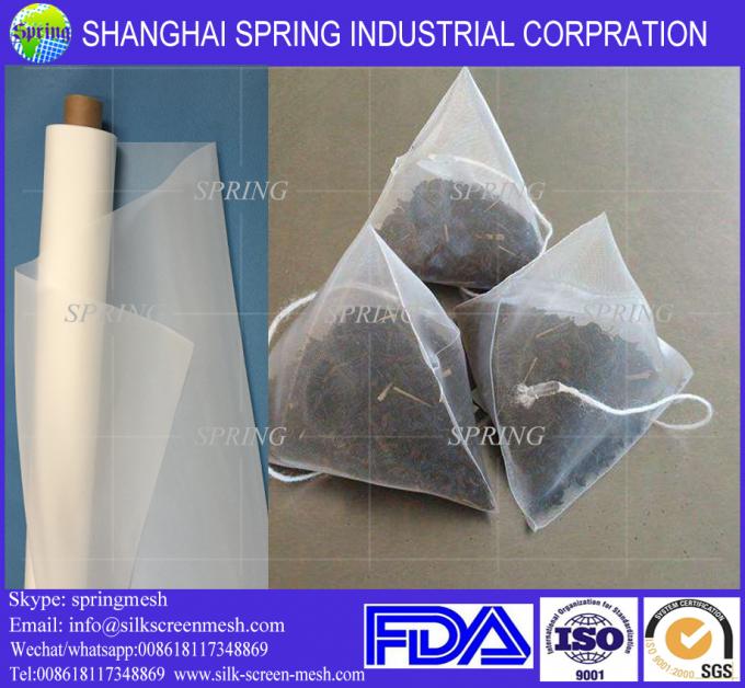 Nylon tea bag material, micron food grade tea bag nylon mesh/filter bags